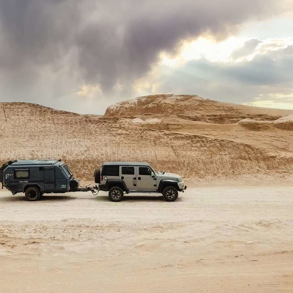 EXPLORER Camper fuera de la carretera fuera de la red Njstar RV Off Grid Pop Up Camper